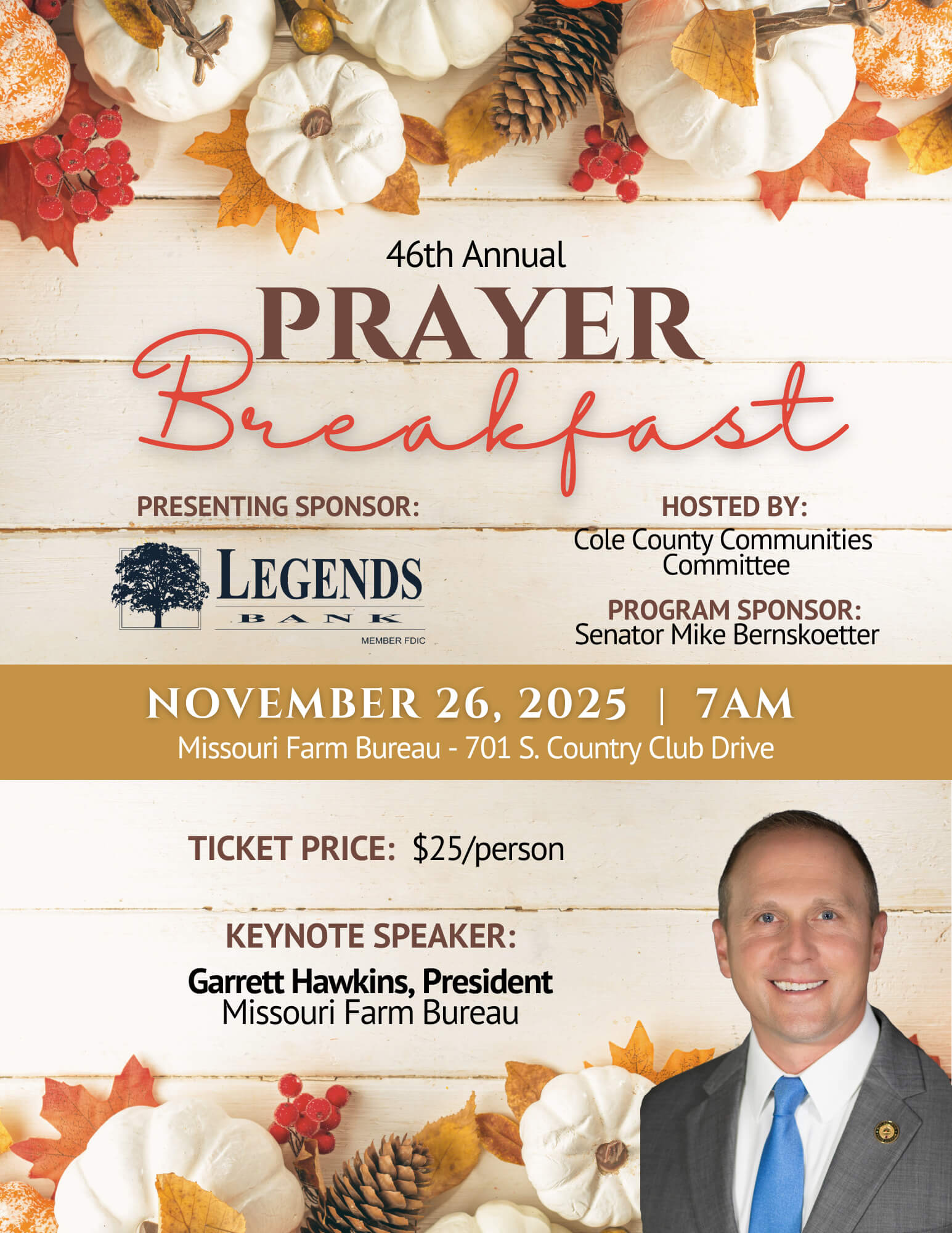Prayer Breakfast - Jefferson City Area Chamber of Commerce
